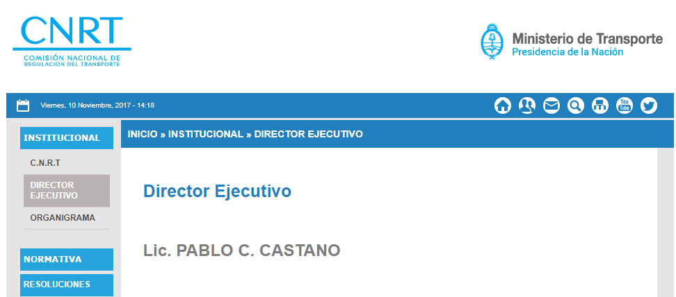 Designan nuevo director ejecutivo de la CNRT | Rieles Multimedio